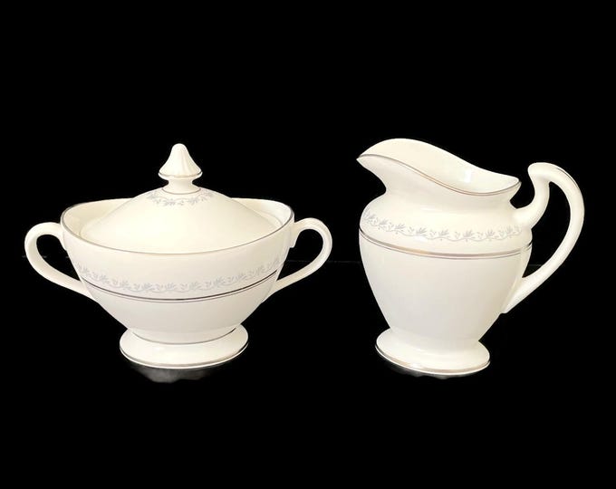 Royal Doulton Tiara Sugar & Creamer Set, Sugar Bowl W/ Lid and Creamer ...