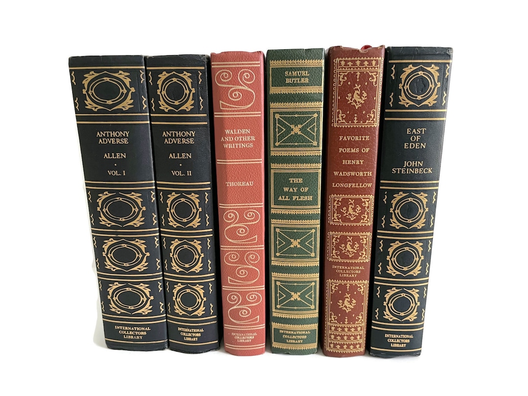 Vintage International Collectors Library Books, Gilded Decorative ...