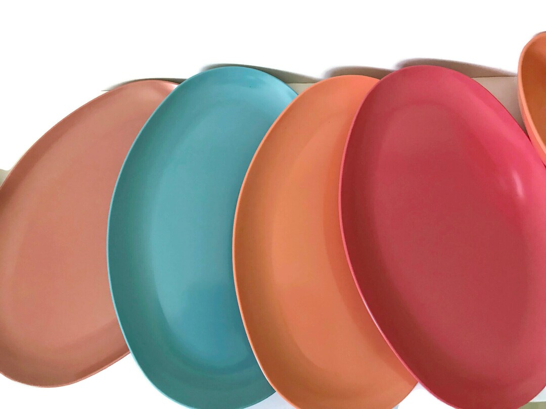 Melmac Dinnerware Stetson Corp LOT 6 Pieces, Oval Platters Plates ...