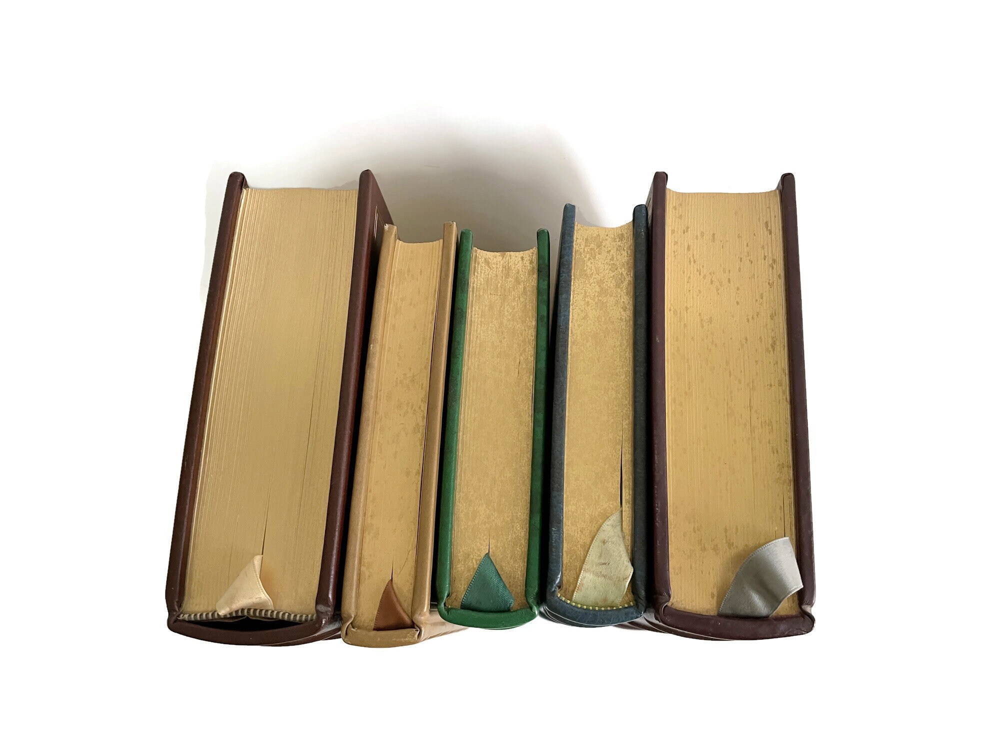 Vintage Franklin Library Books 1976, Gilded Leather Decorative Library ...