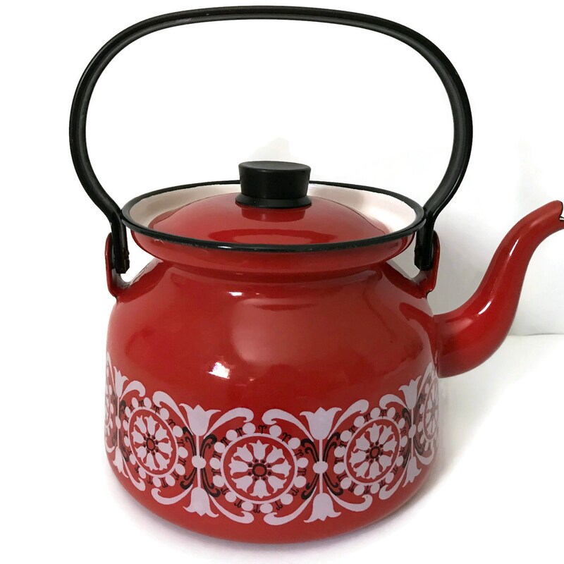 Enamel Tea Pot - Etsy