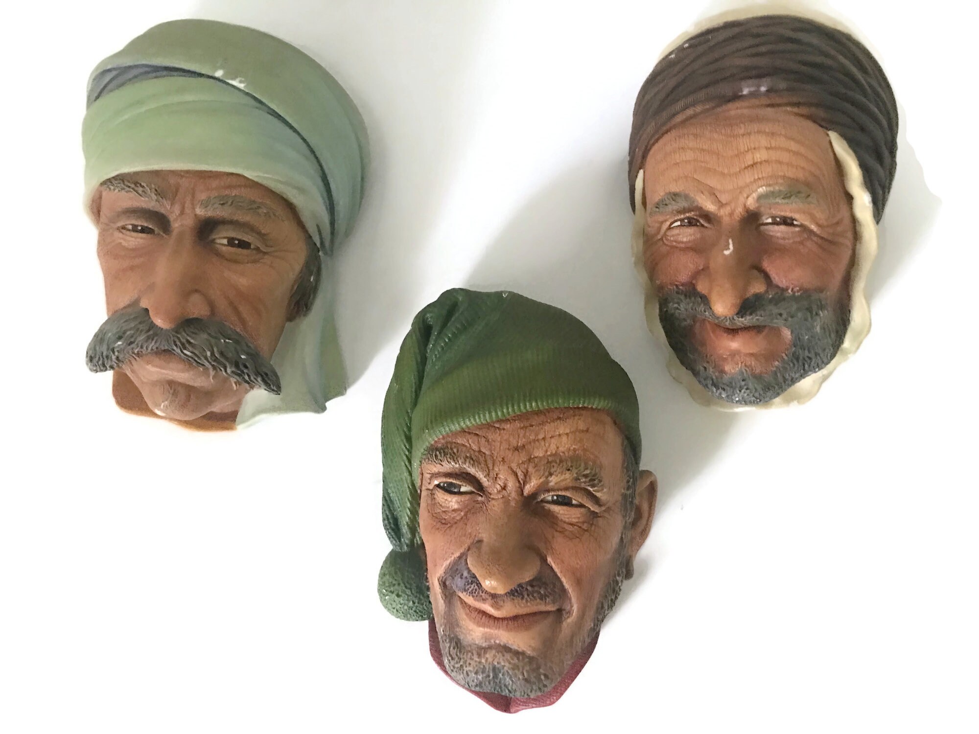 Bossons Head Collectible Chalkware Heads Character Head Made - Etsy