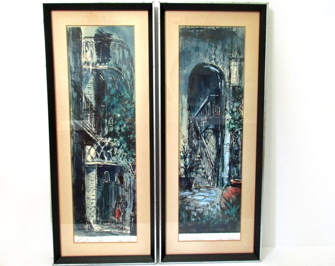 Tom Lane New Orleans Original Signed Watercolor, Framed Mid Century Art ...