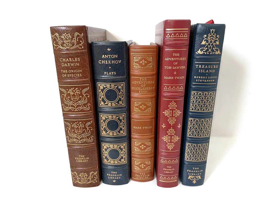 Vintage Franklin Library Books 1975 1976 1977, Gilded Leather ...