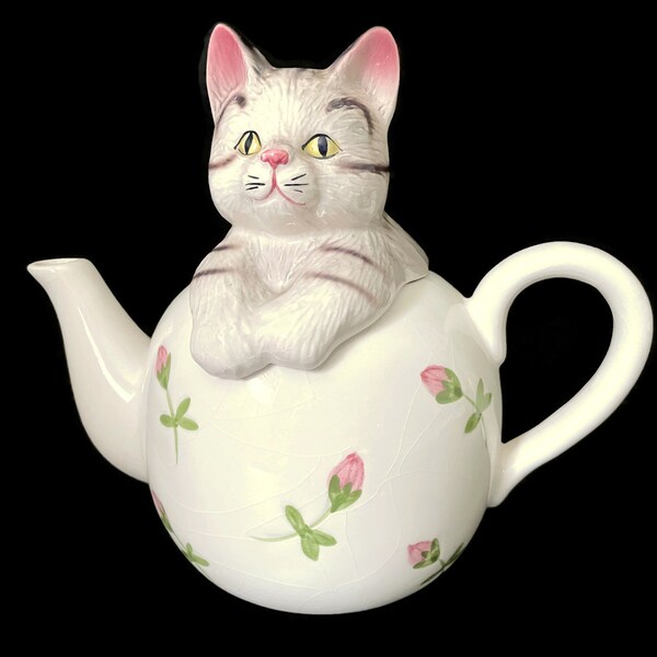 Cat Tea Pot - Etsy