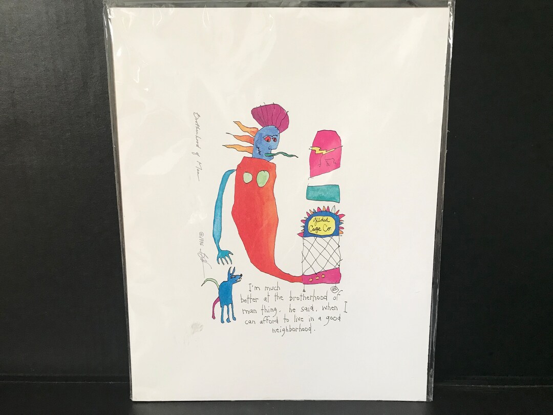 Brian Andreas Story People Print 11 X 14 Signed Lithograph, Brotherhood ...