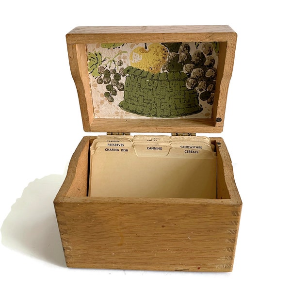70s Recipe Box - Etsy
