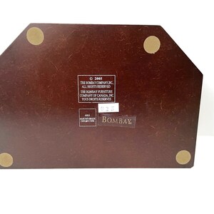 Bombay Company Jewelry Box With Removable Tray, Keepsake Trinket Wooden ...