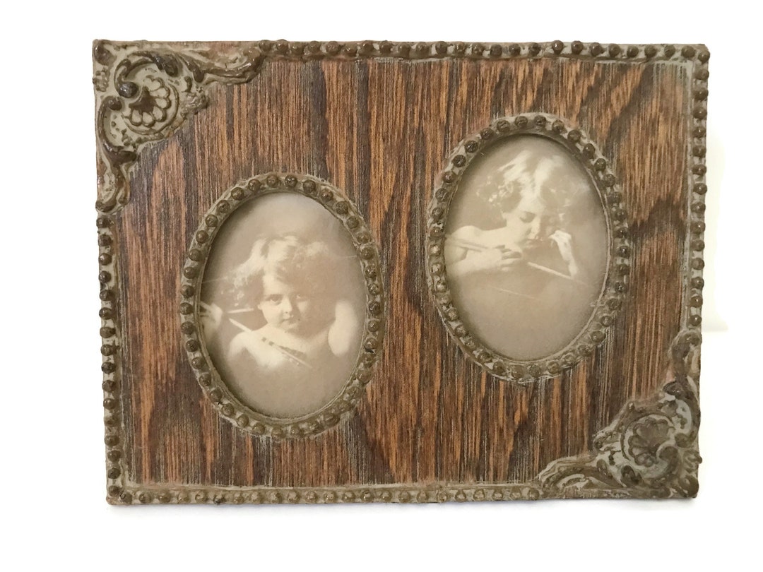 Small Framed Antique Cupid Awake and Cupid Asleep Sepia, Taber Prang ...