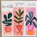 Potted Plants Watercolor Bookmarks With Inspirational Word - Etsy
