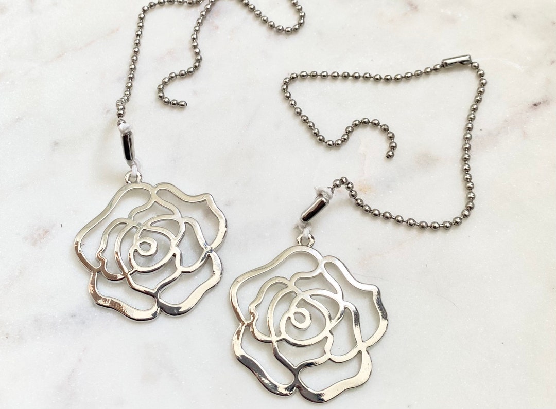 Rose Fan or Light Pull Chains - Etsy