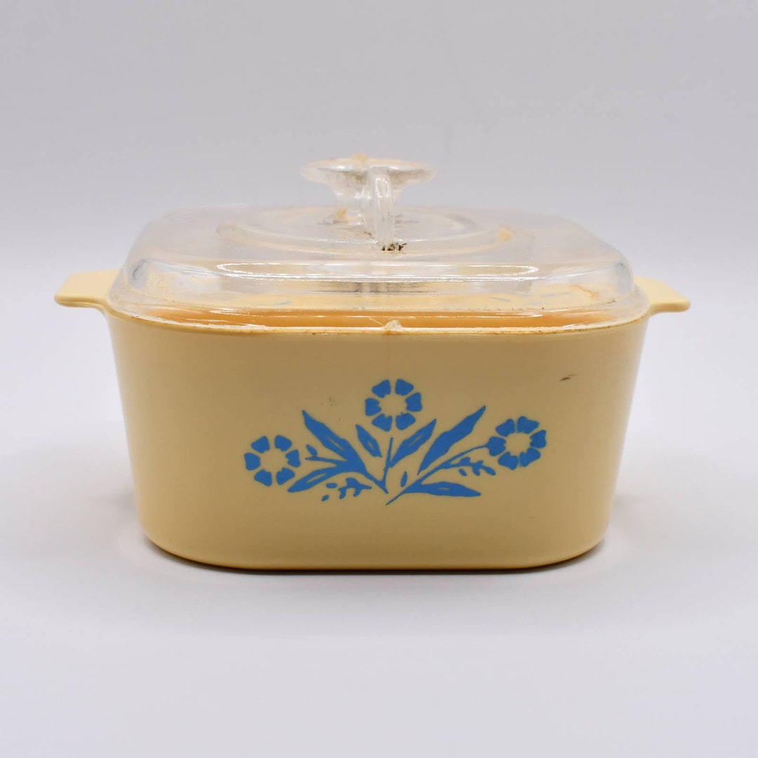 RARE Pyrex Corning Ware Casserole Dish Cornflower Blue 60 Min KITCHEN ...