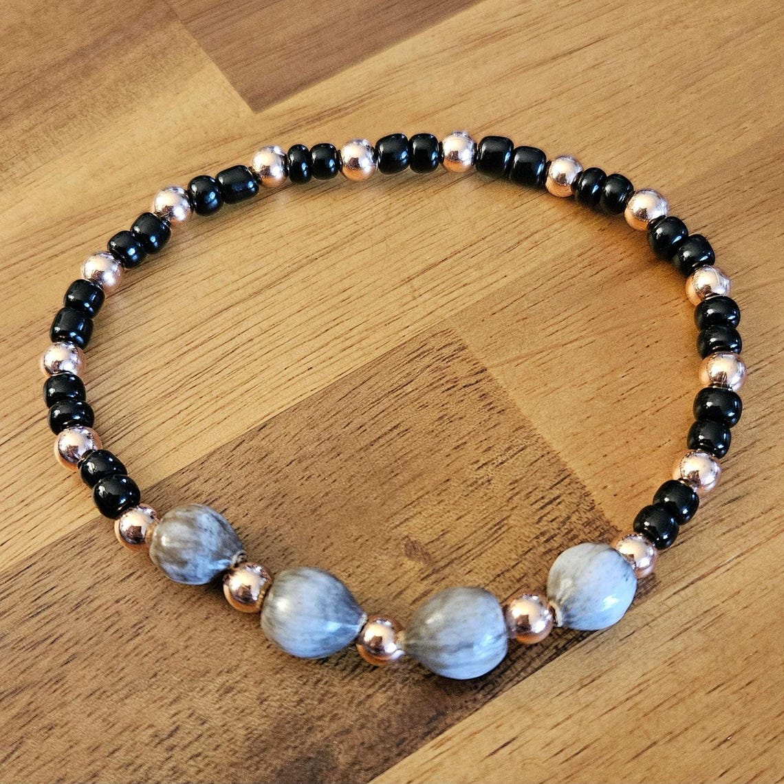 Cherokee Tears Bracelet With Copper and Glass Beads - Etsy