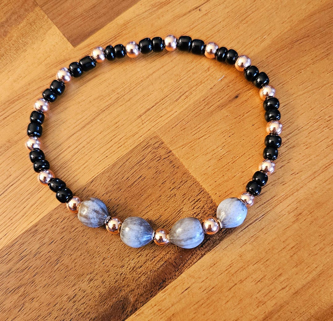 Cherokee Tears Bracelet With Copper and Glass Beads - Etsy