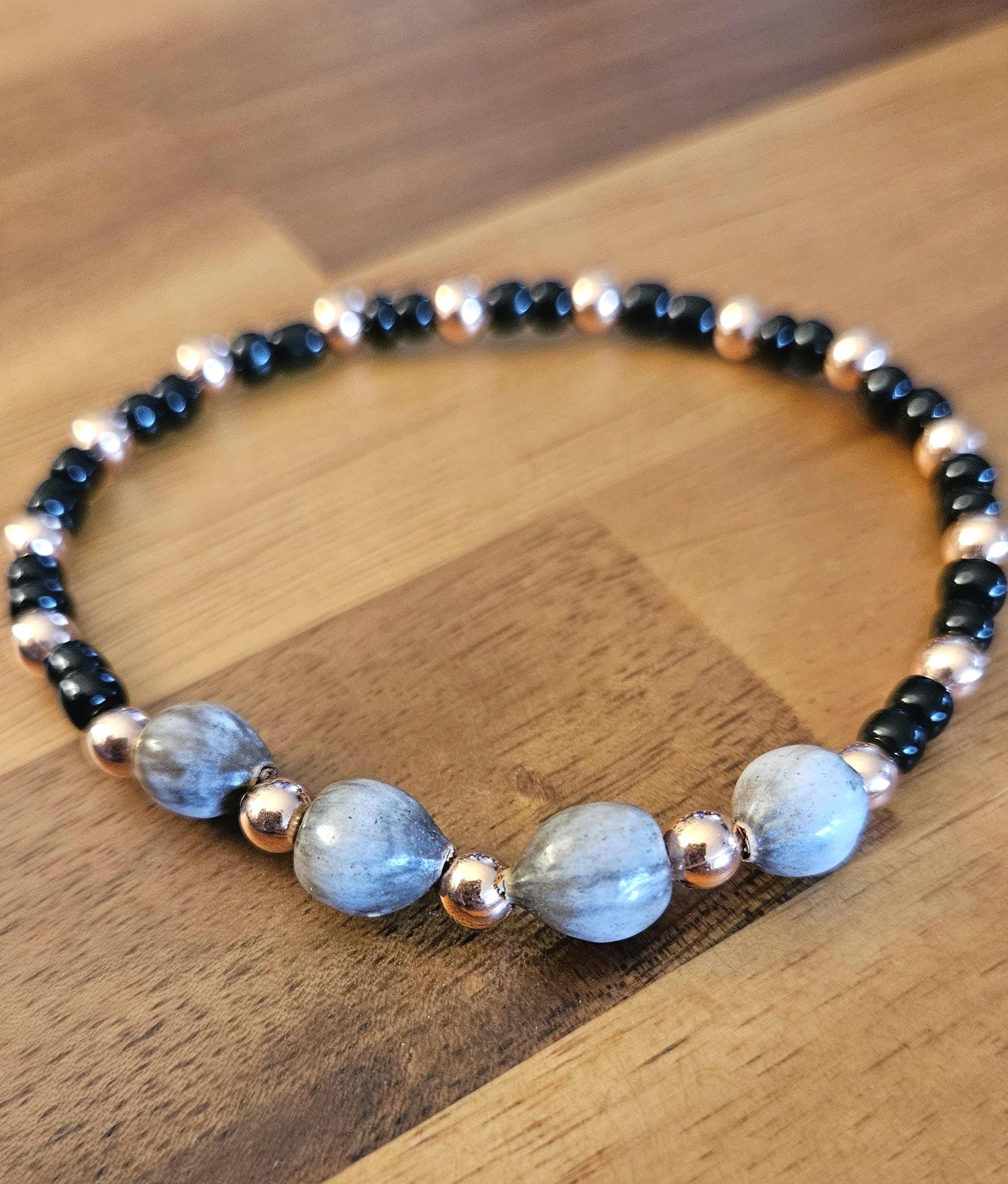 Cherokee Tears Bracelet With Copper and Glass Beads - Etsy