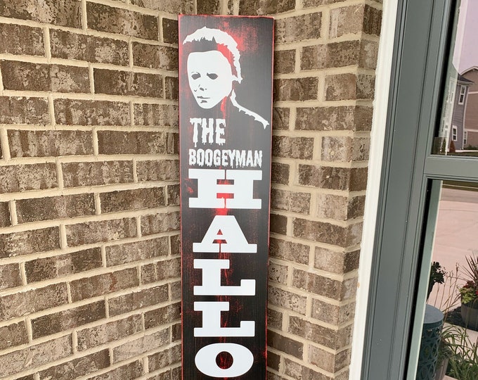 Michael Myers Halloween Welcome Sign the Boogeyman the - Etsy
