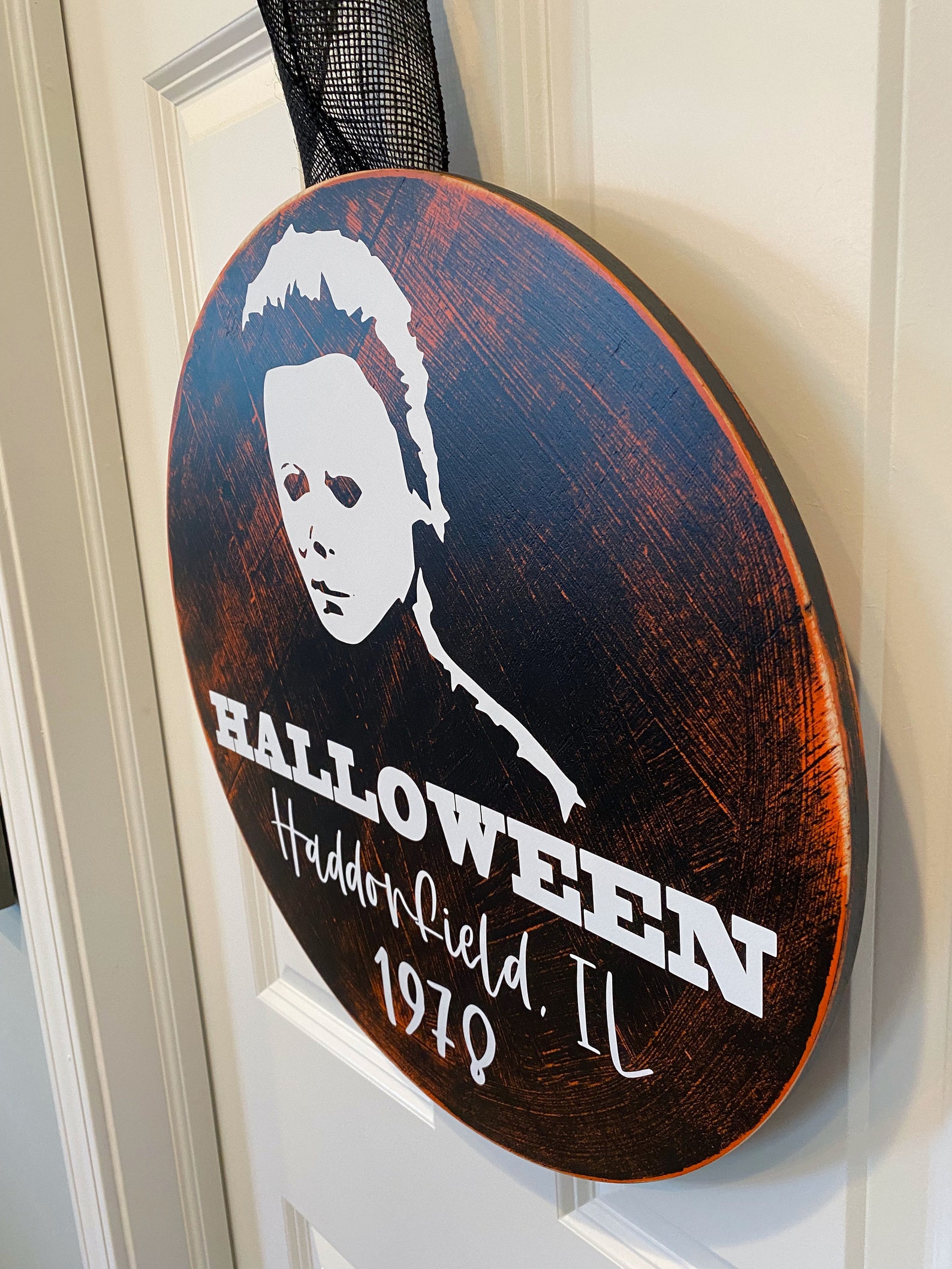 Michael Myers Halloween Door Hanger: the Boogeyman Welcome Sign - Etsy