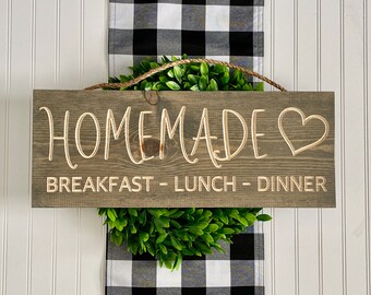 Breakfast Served All Day Wood Sign Handcrafted Rustic Wooden - Etsy