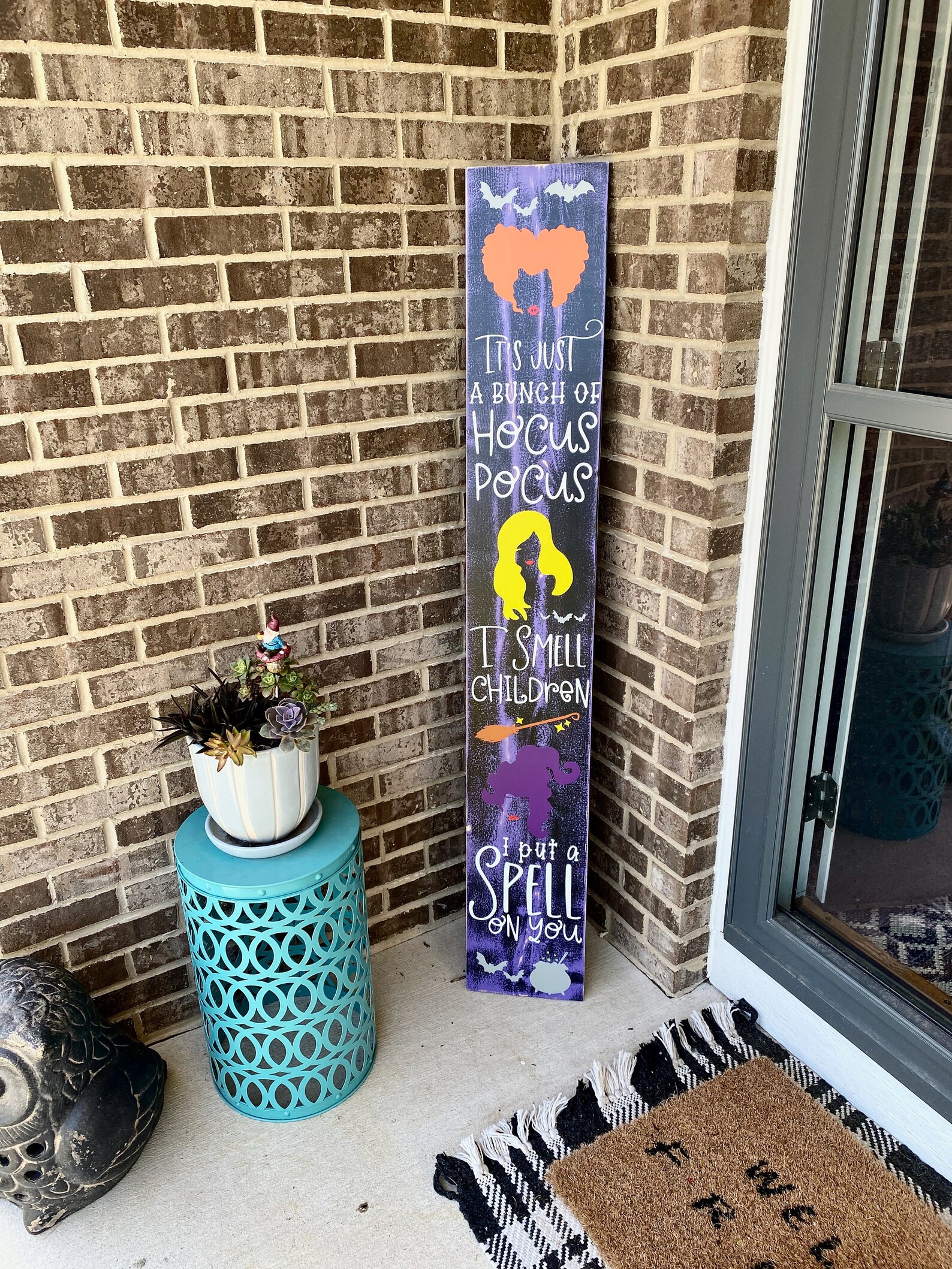 Hocus Pocus Front Porch Welcome Sign | I Put a Spell on You | I Smell ...