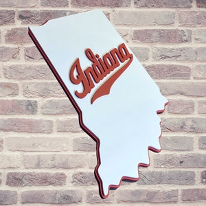 Indiana Hoosiers 3D Sign Large Indiana University Hoosiers Logo - Etsy