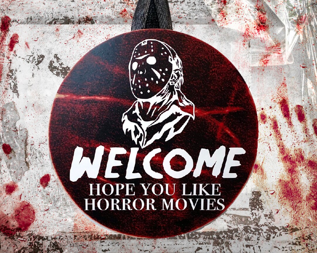 Jason Voorhees Halloween Door Hanger: Horror Movie Welcome Sign - Etsy