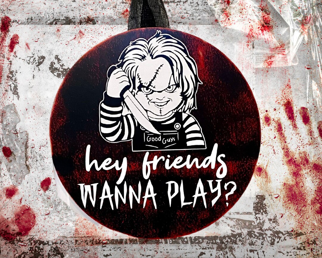 Chucky Door Hanger: Halloween Welcome Sign, Horror Movie Decor - Etsy