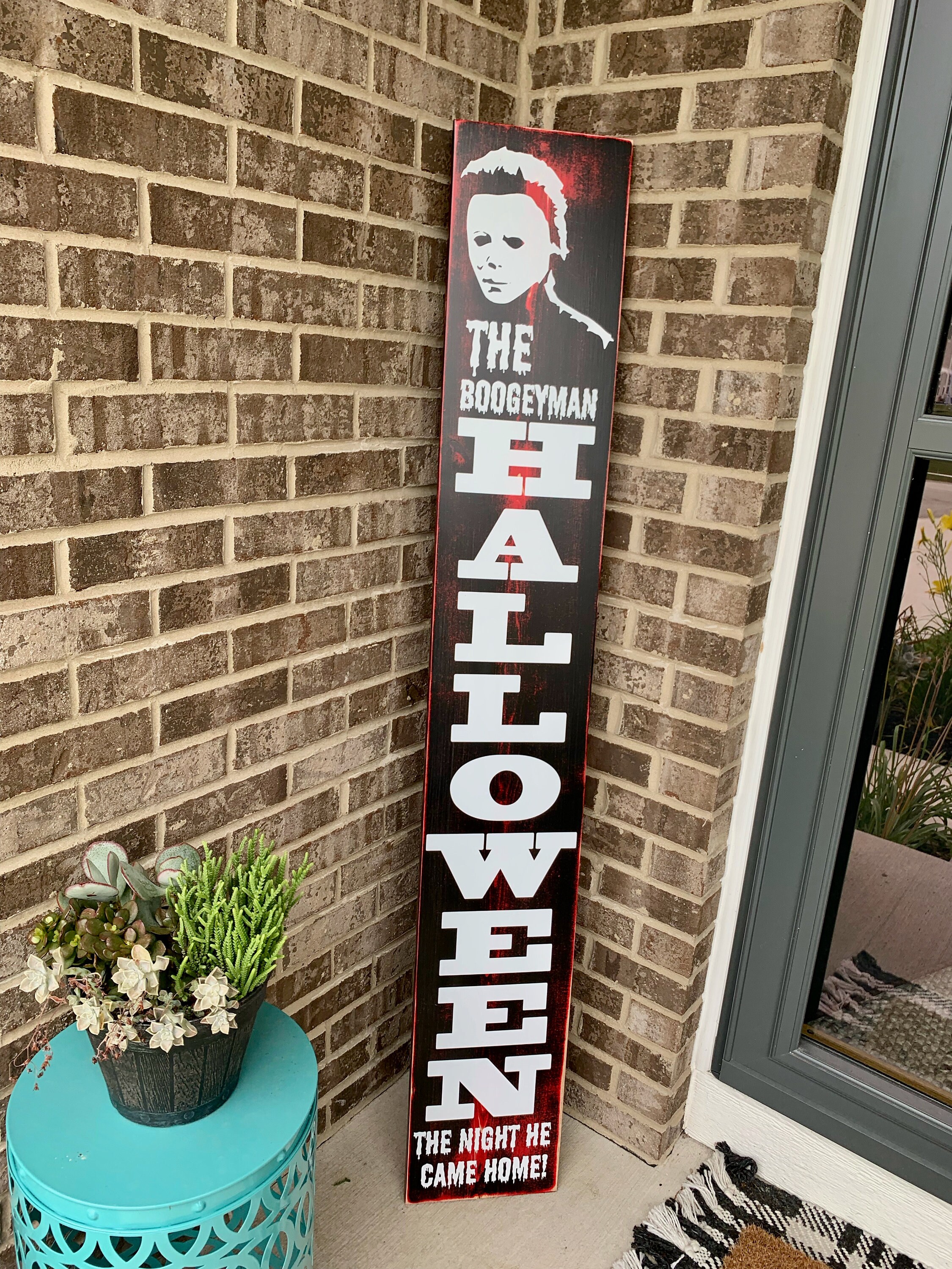 Michael Myers Halloween Welcome Sign the Boogeyman the - Etsy