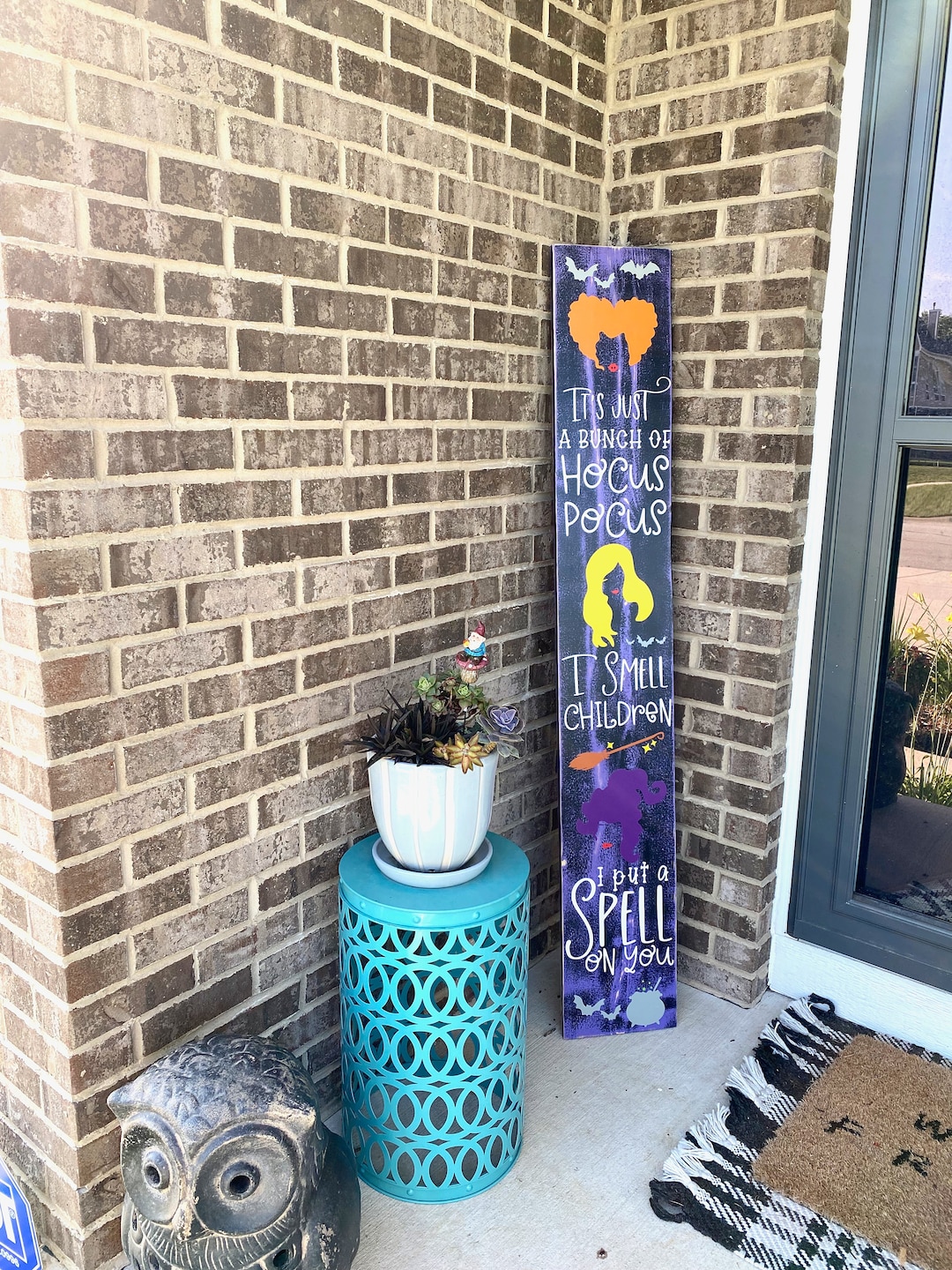 Hocus Pocus Front Porch Welcome Sign | I Put a Spell on You | I Smell ...