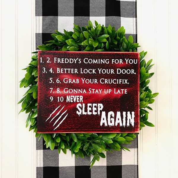 Nightmare on Elm Street Sign - Etsy