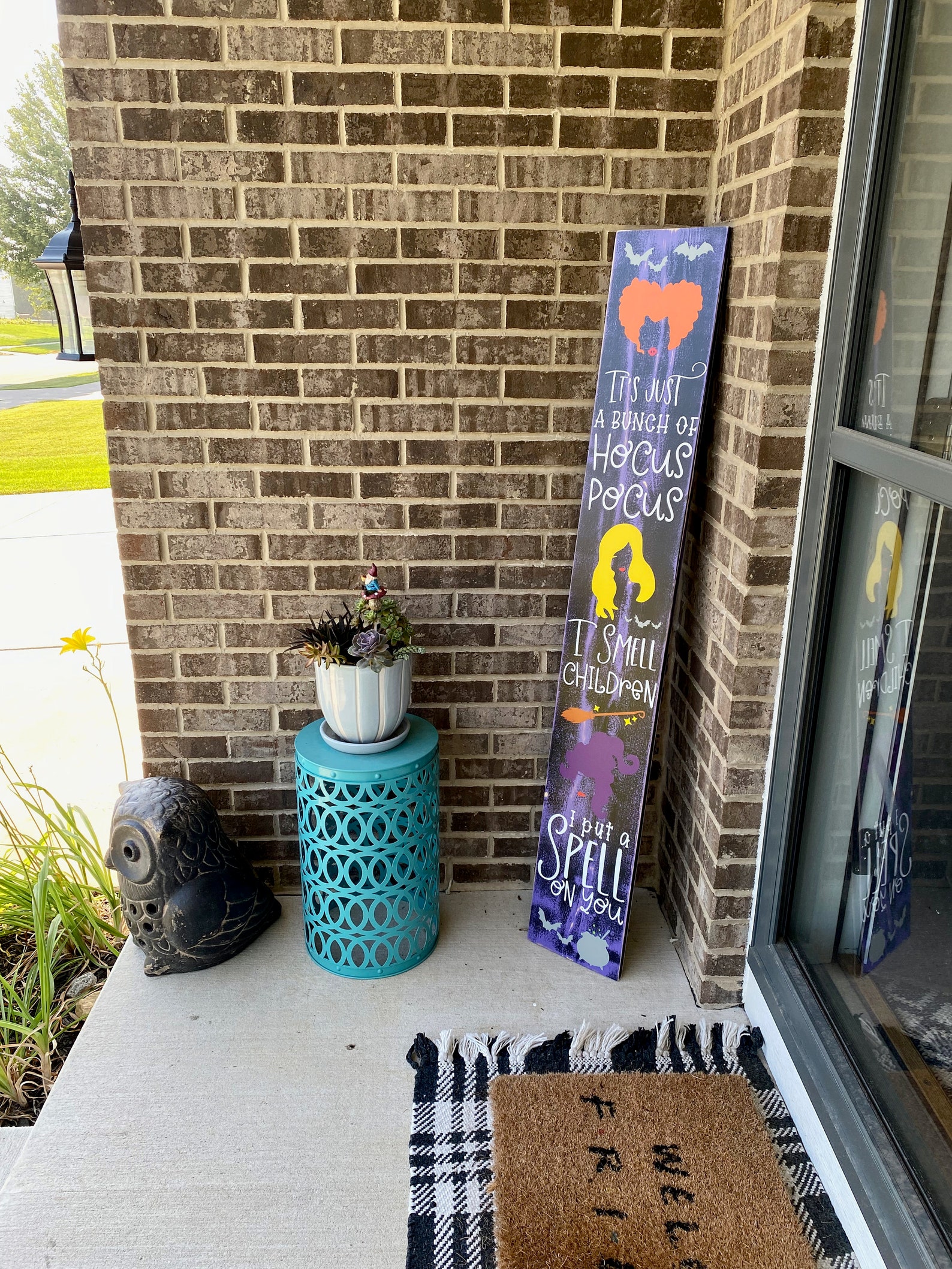 Hocus Pocus Front Porch Welcome Sign | I Put a Spell on You | I Smell ...