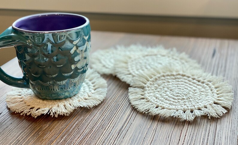 Boho Coaster Handmade Coasters Home Decor Crochet Coasters - Etsy