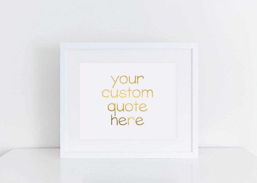 Custom 8 X 10 Gold Foil Event Sign - Etsy