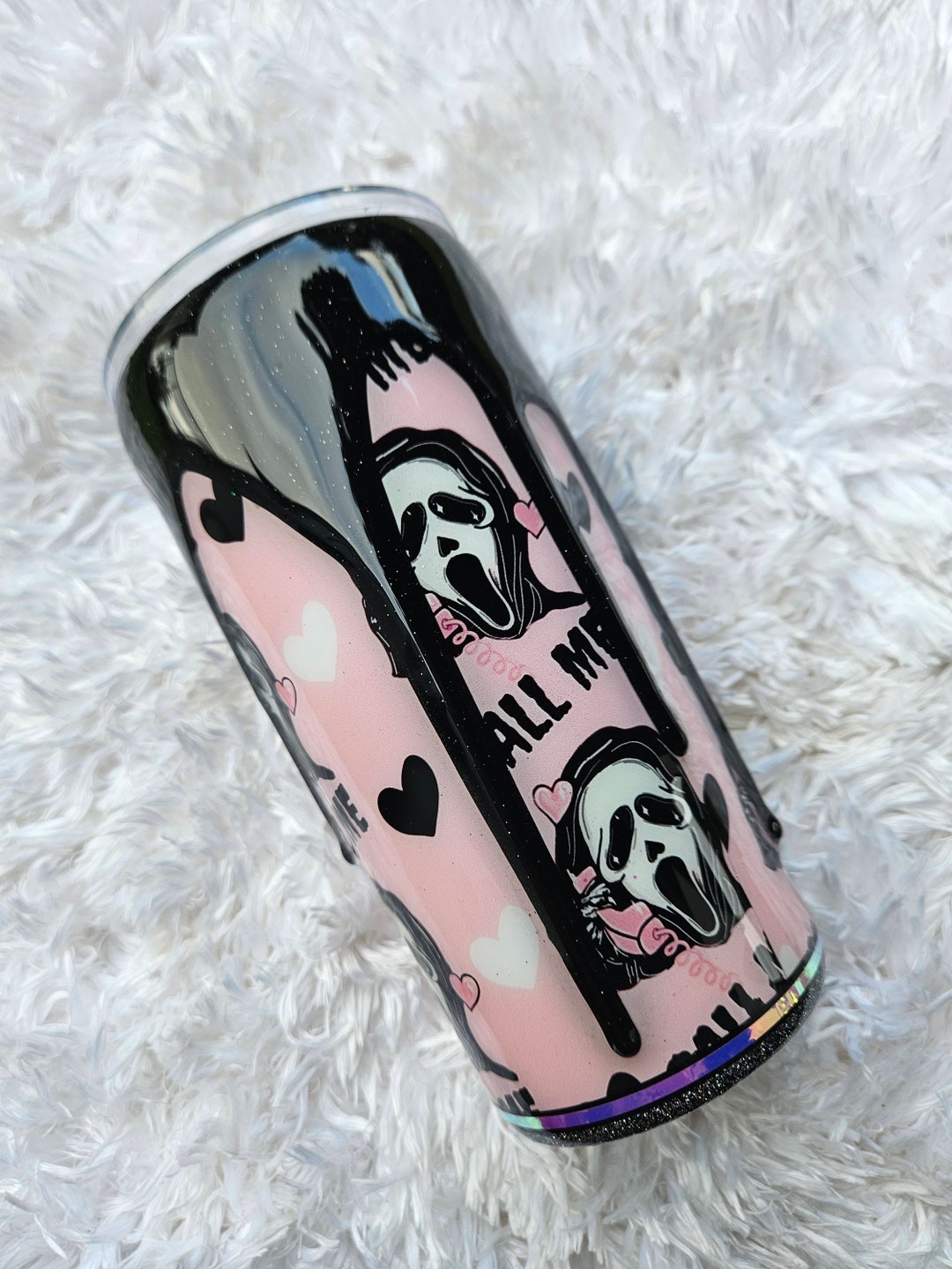Halloween Scream, Call Me, Glitter Custom Tumbler, Personalized Gifts ...