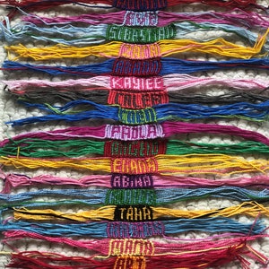 Friendship Name Bracelets - Etsy