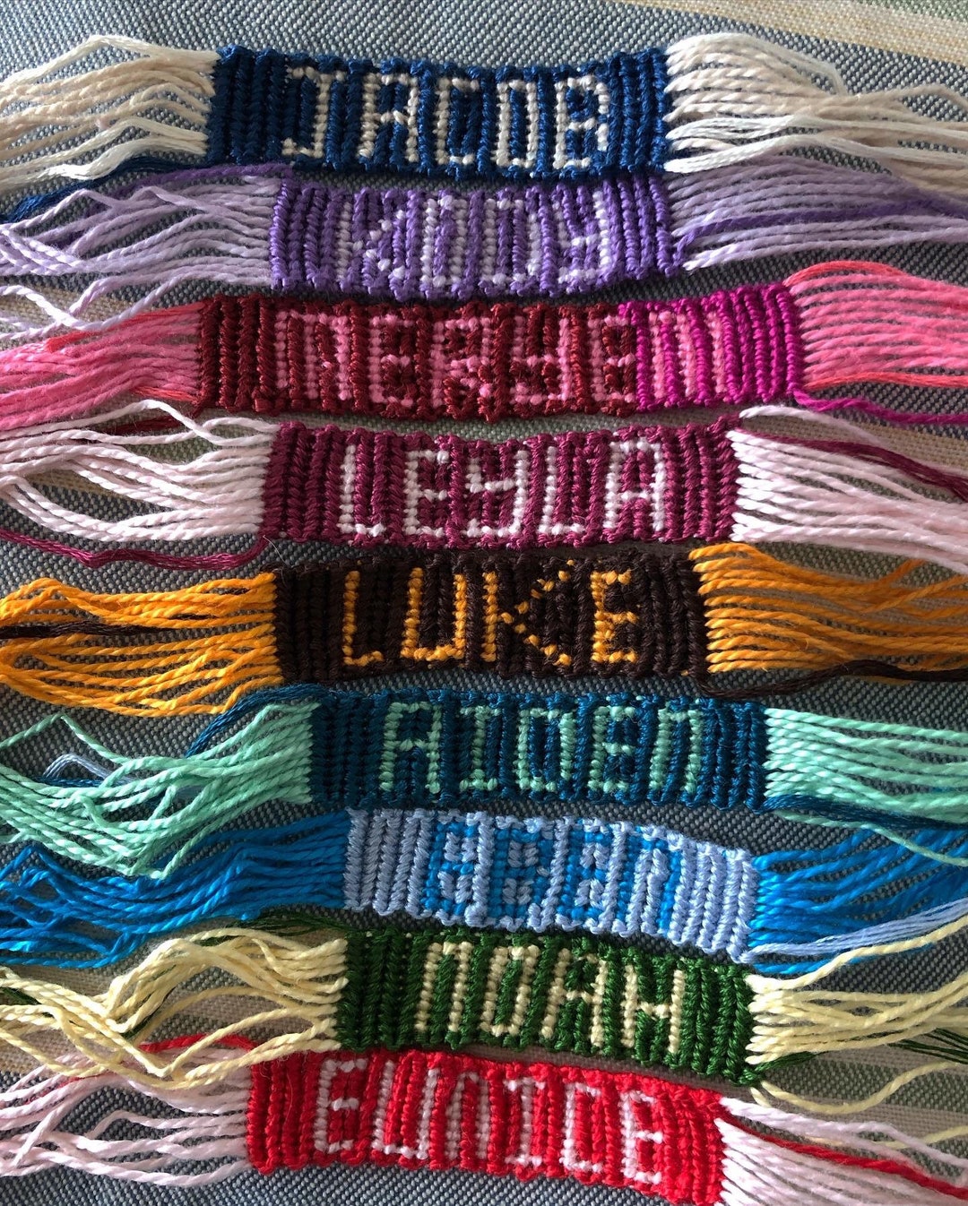 Friendship Name Bracelets - Etsy