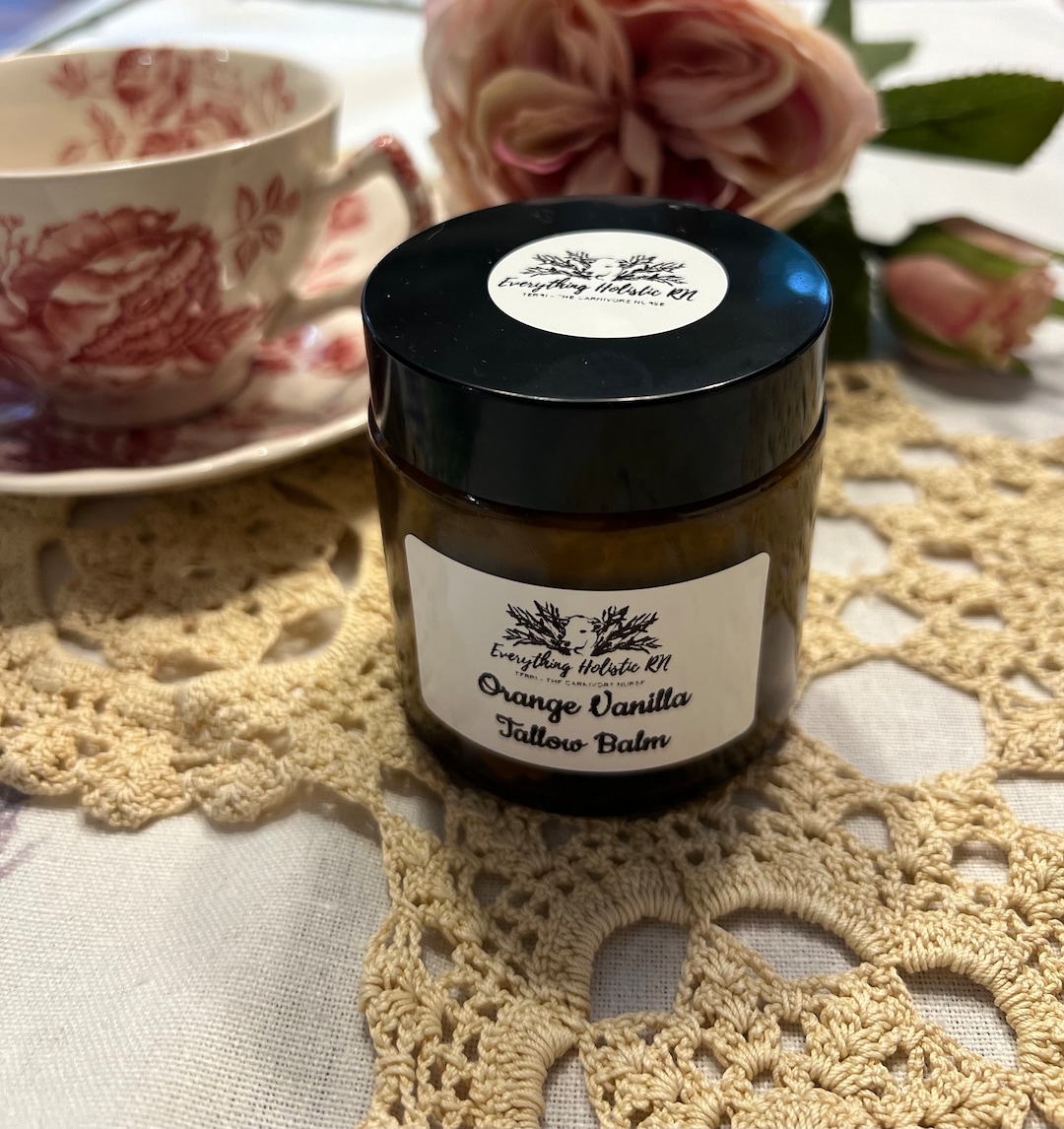 Grass Fed Whipped Tallow Balm-orange/vanilla, Skin Moisturizer, All ...