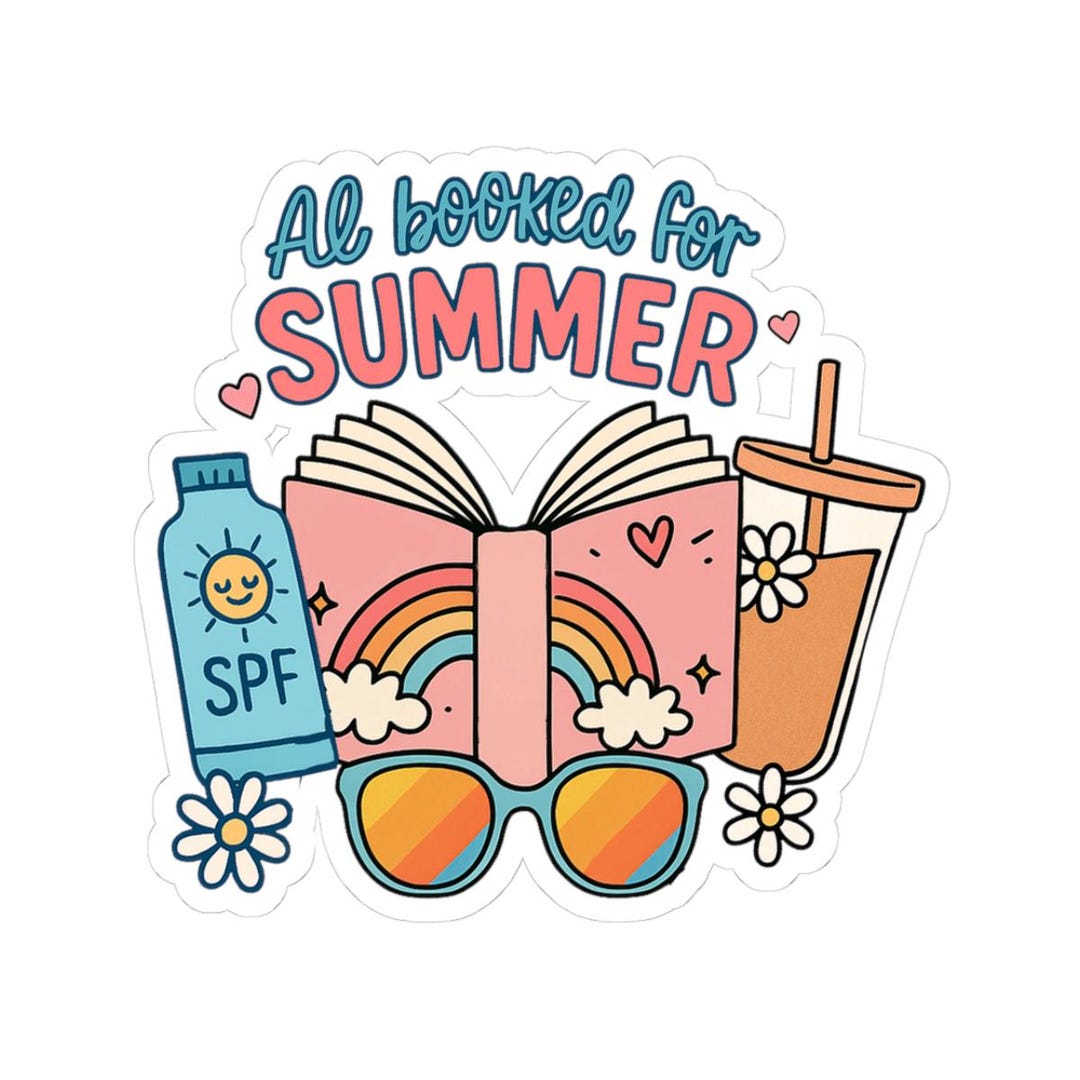 Summer Vibes Sticker Pack, Cute Seasonal Vinyl Decals, Planner Decor ...