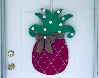 Pineapple door decor | Etsy