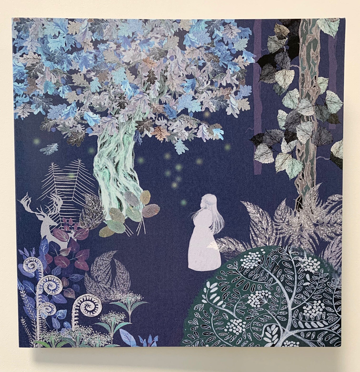 Enchanted Forest Fairy Magic Spells Night Woodland Magic Art Print ...