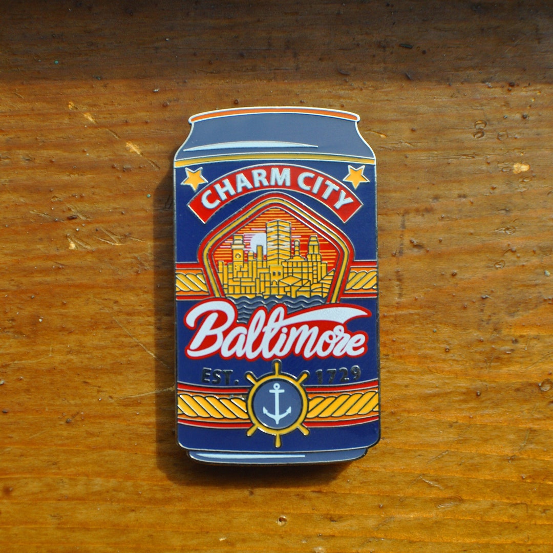 Baltimore Beer Can - Enamel Pin - Etsy