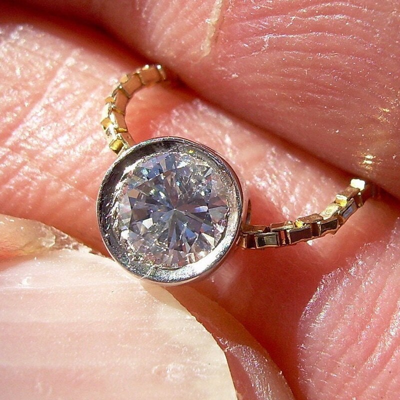 Bezel Set Diamond - Etsy