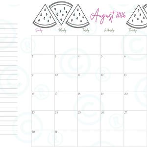 2025–2026 Printable Calendar – Black & White Minimalist Wall Planner ...
