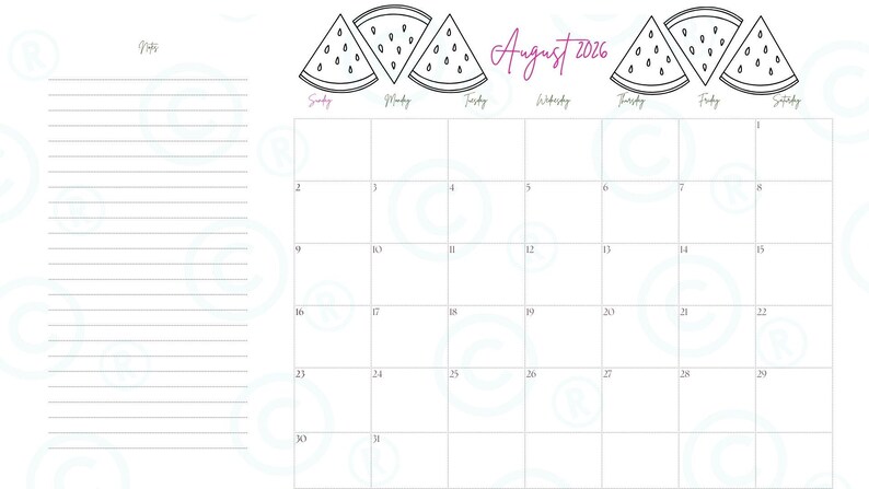 2025–2026 Printable Calendar – Black & White Minimalist Wall Planner ...