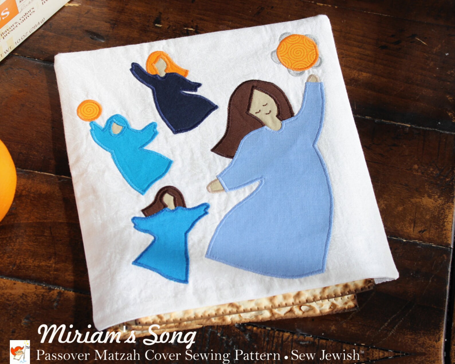 Passover Matzah Cover Sewing Pattern, Miriam's Song, PDF Pattern ...