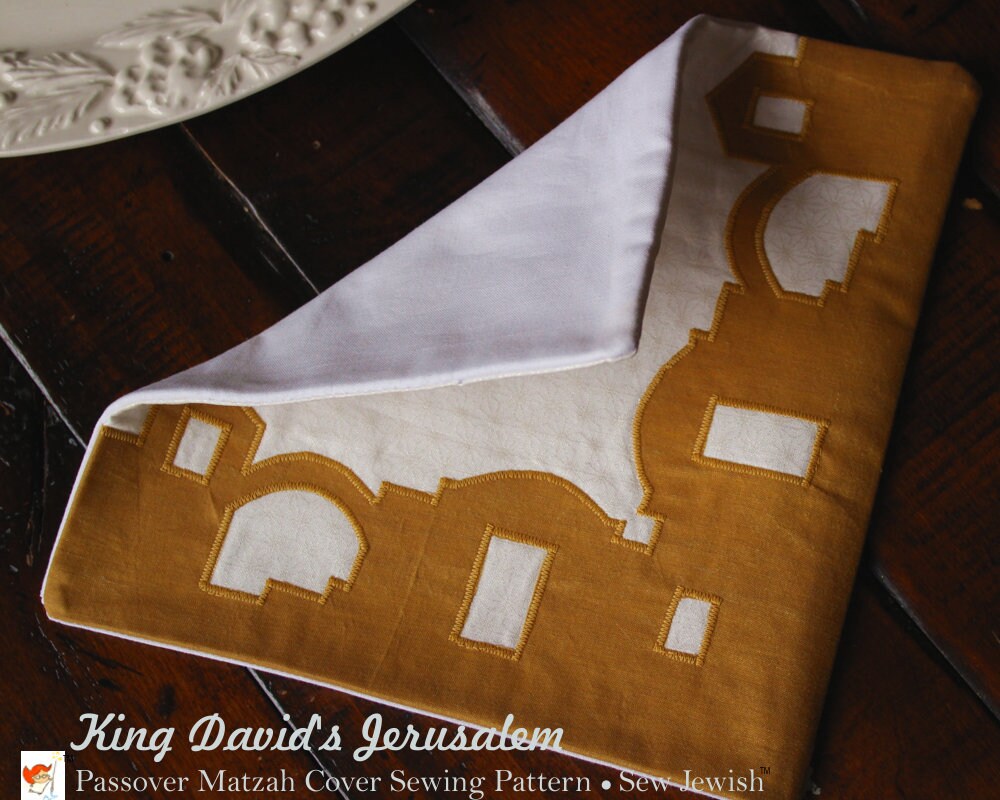 Passover Matzah Cover Sewing Pattern, PDF Pattern and Instructions ...
