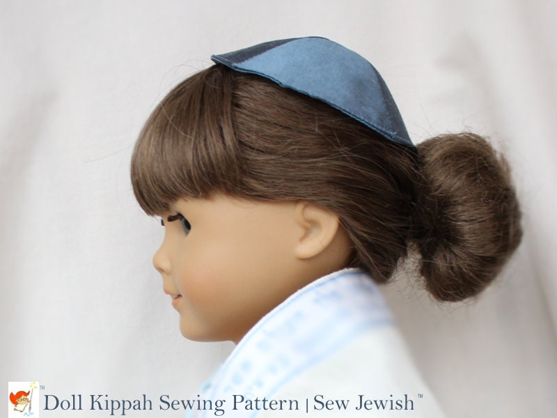 Doll Kippah Pattern, American Girl Doll Size Kippah Sewing Instructions ...