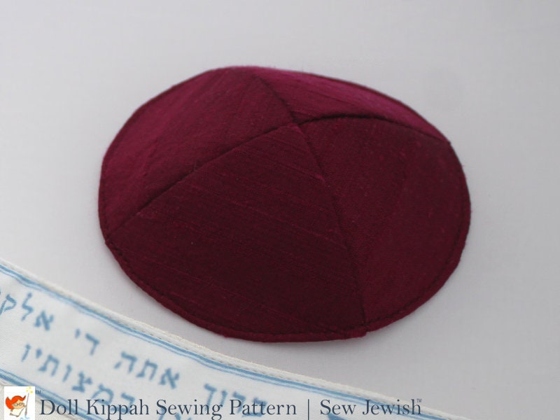 Doll Kippah Pattern, American Girl Doll Size Kippah Sewing Instructions ...