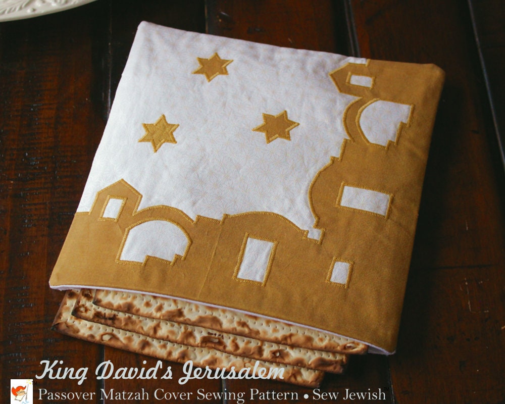 Passover Matzah Cover Sewing Pattern, PDF Pattern and Instructions ...