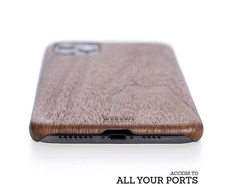 IPhone Wood Cover, Walnut Wood Unique Phone Cases, for iPhone 13 12 11 ...
