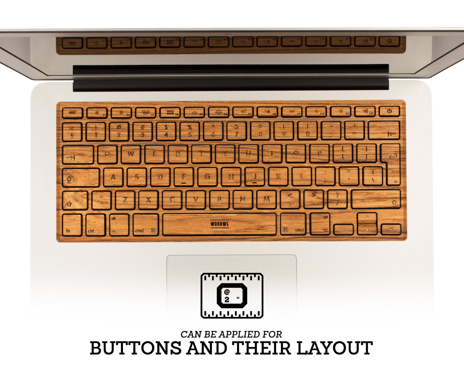 Teak Wood MacBook Pro Keyboard Sticker, Boss Christmas Gift, Apple Mac ...